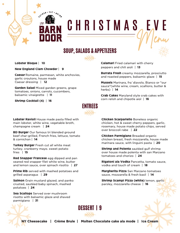 Happy Hour | Barn Door Restaurant | Ridgefield, CT